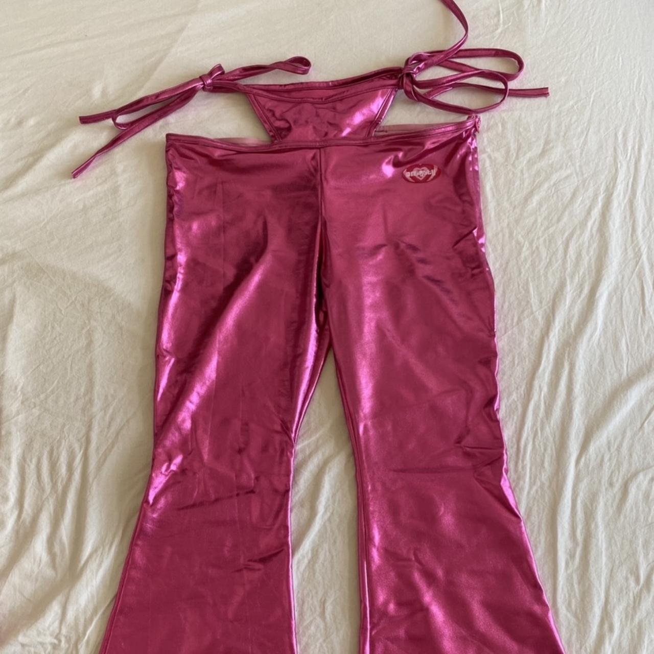O MIGHTY PINK DISCO PANTS Never worn but when tried... - Depop