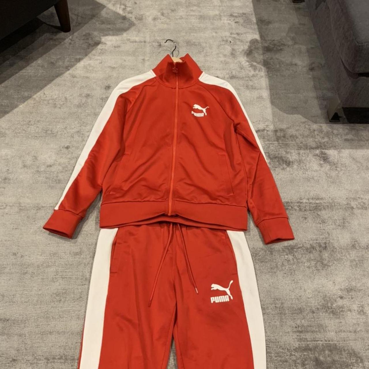 Puma tracksuit top S. slim fit. #puma #tracksuittop - Depop