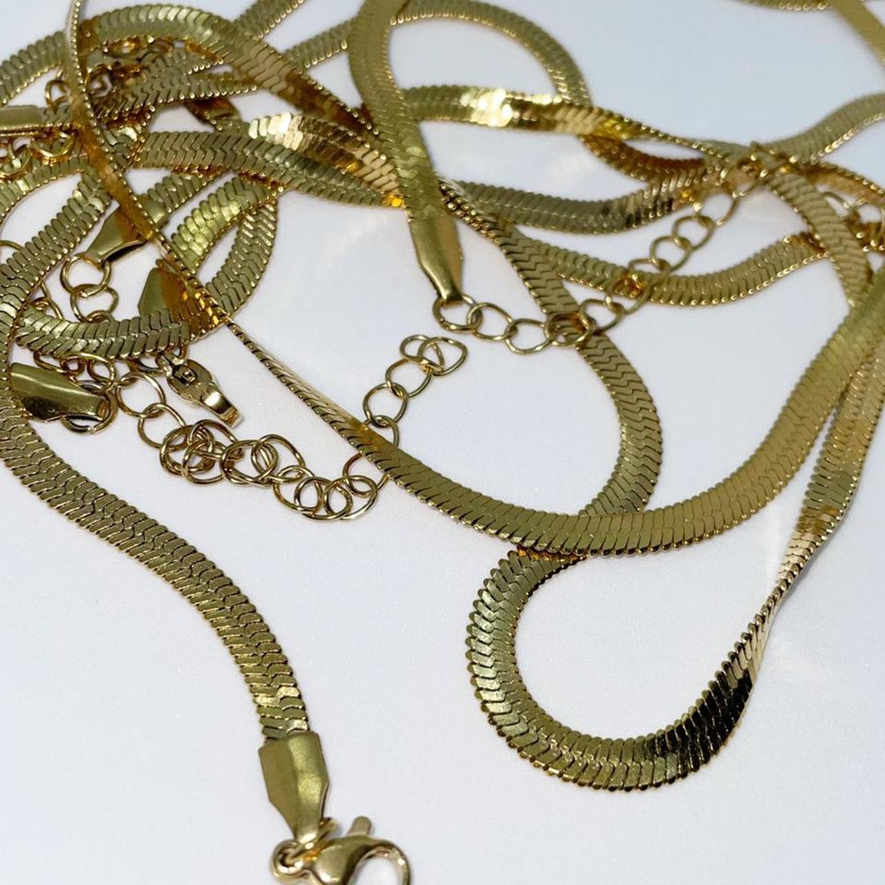 Snake Flat Chain Necklace ~ All made with a... - Depop