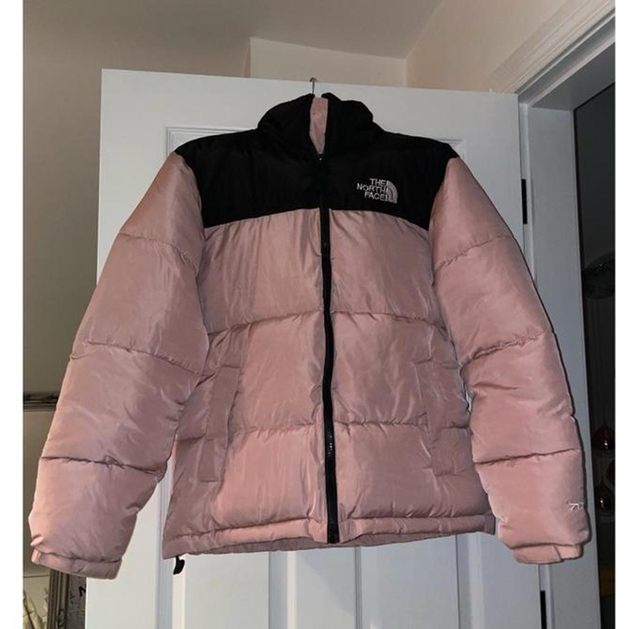 •Light Pink North Face Nuptse Jacket •Never been... - Depop