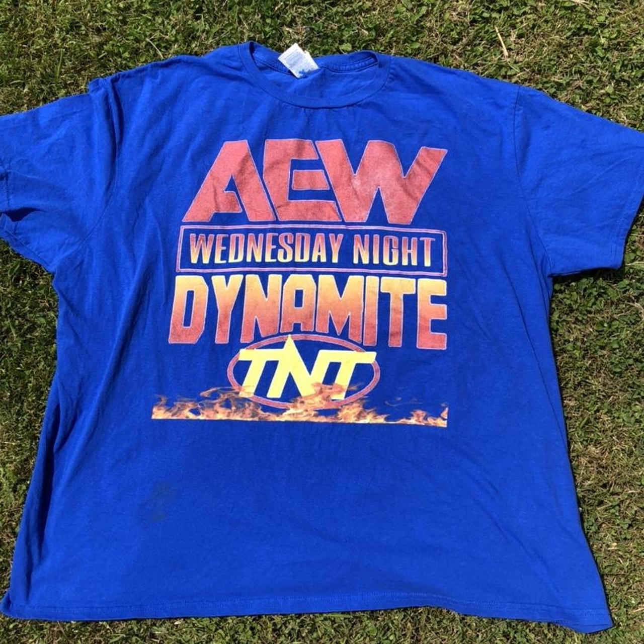 AEW Dynamite Promo shirt. A little fading but still... - Depop