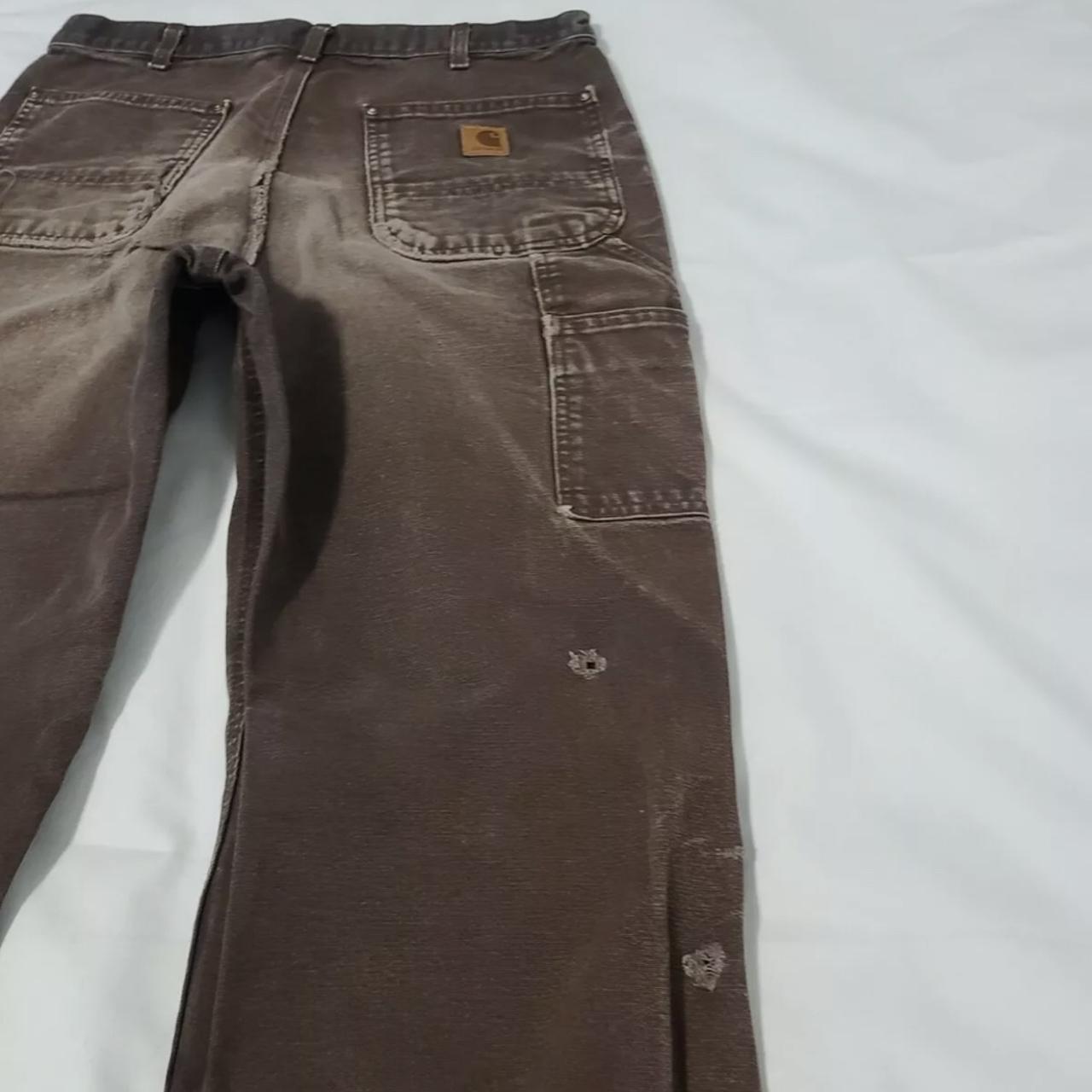 Vintage Carhartt B136 DKB Duck Double Knee... - Depop