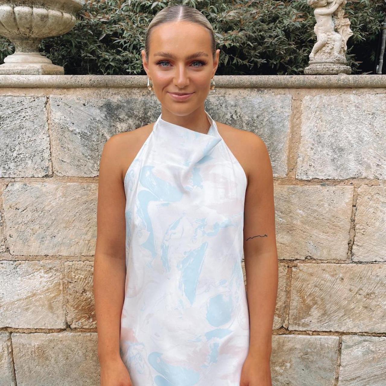 GINIA LILA DRESS IN CASCADE PRINT Size M RRP:... | Depop