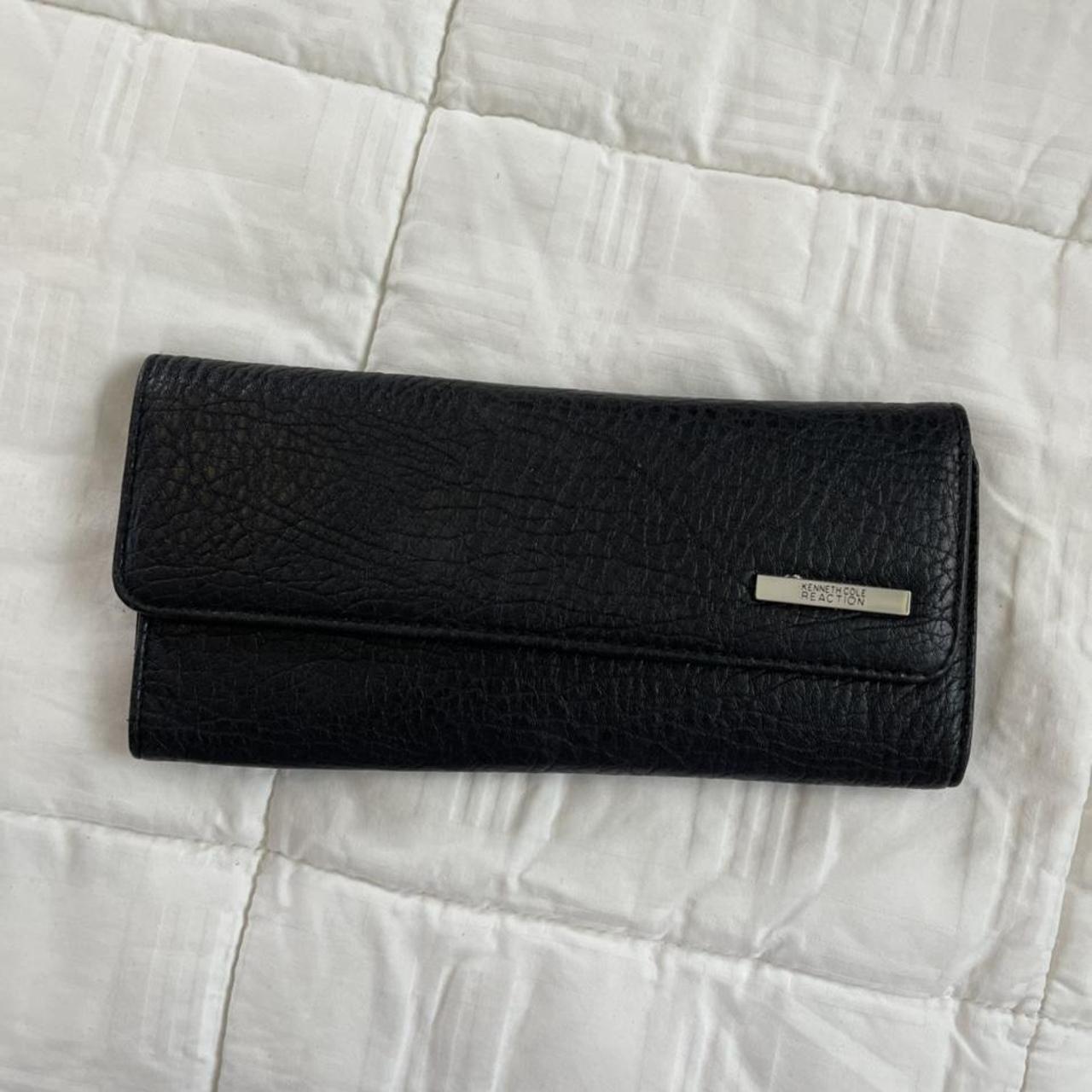 Black/Pink Kenneth Cole Reaction wallet with coin... - Depop