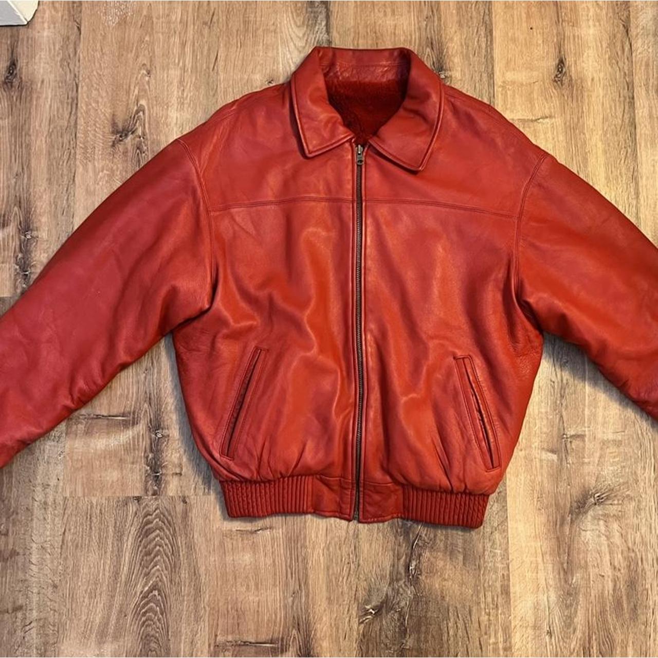 Égo brand Genuine Italian Leather (Lambskin) jacket... - Depop