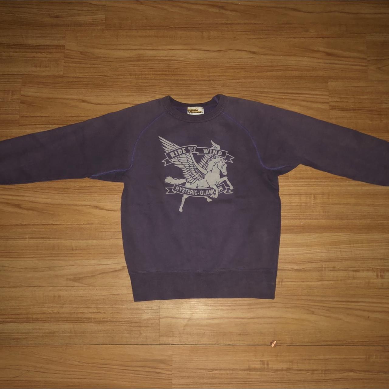 Alternative Apparel Women's Purple and White Jumper | Depop