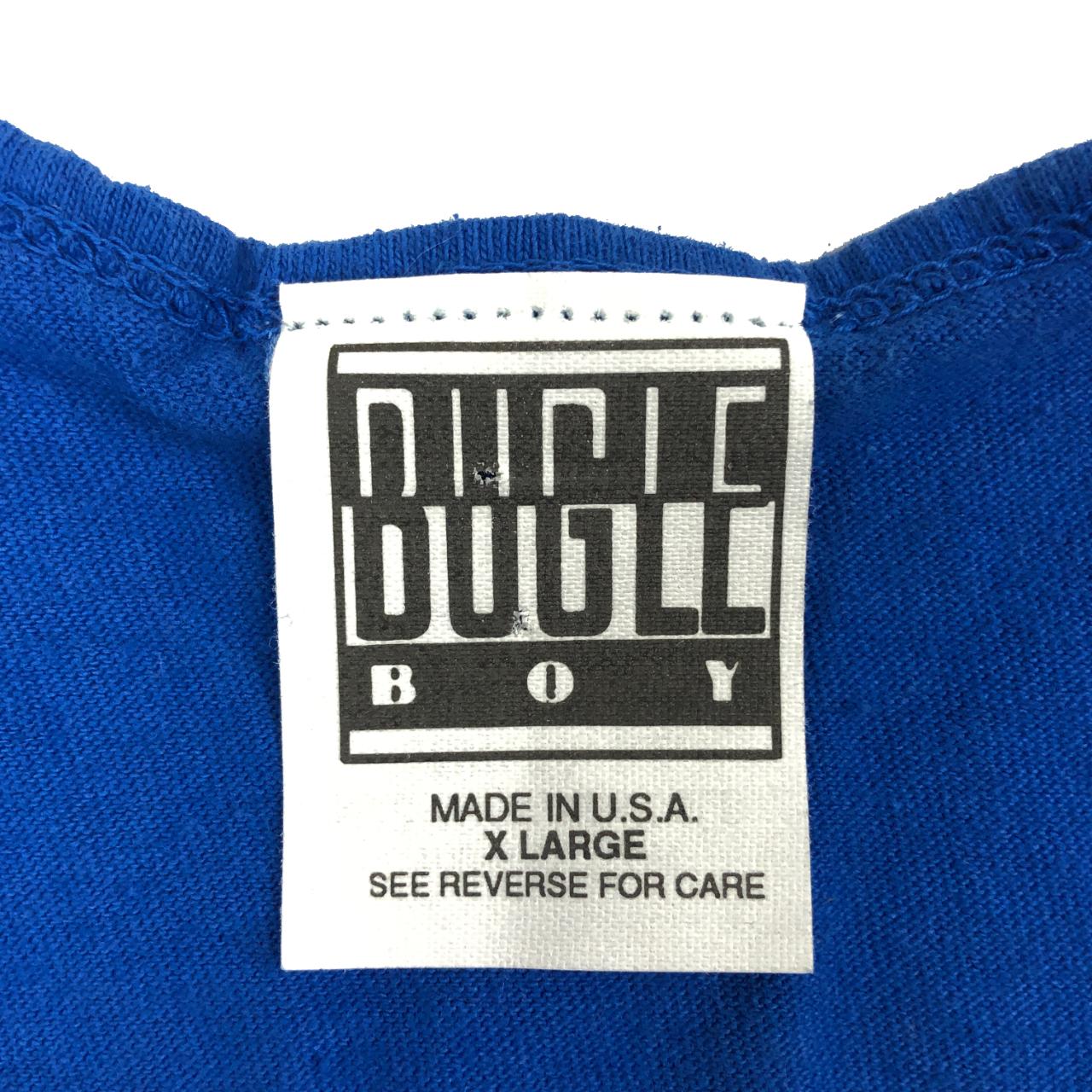 Vintage 90s Bugle Boy One Nation Under A Groove Blue... - Depop