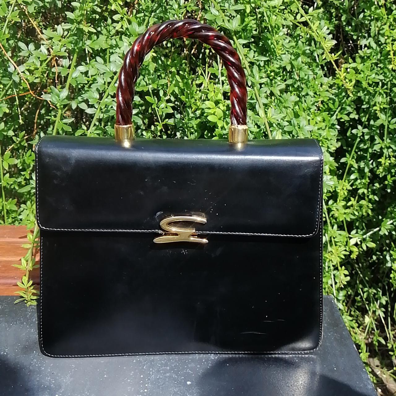 Genny VINTAGE Italian leather handbag - unique piece... - Depop