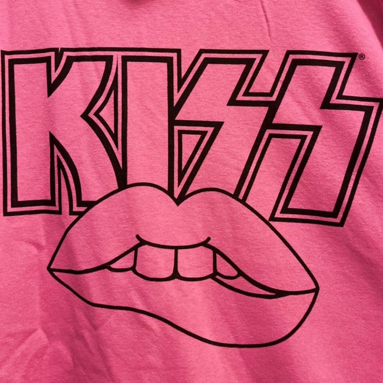 NWT pink KISS zip hoodie 🤘🏻 join the KISS army and... - Depop