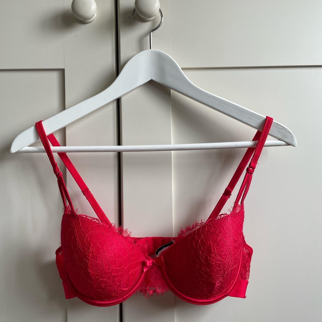 Boux Avenue red bra - size 32D never worn as bought... - Depop