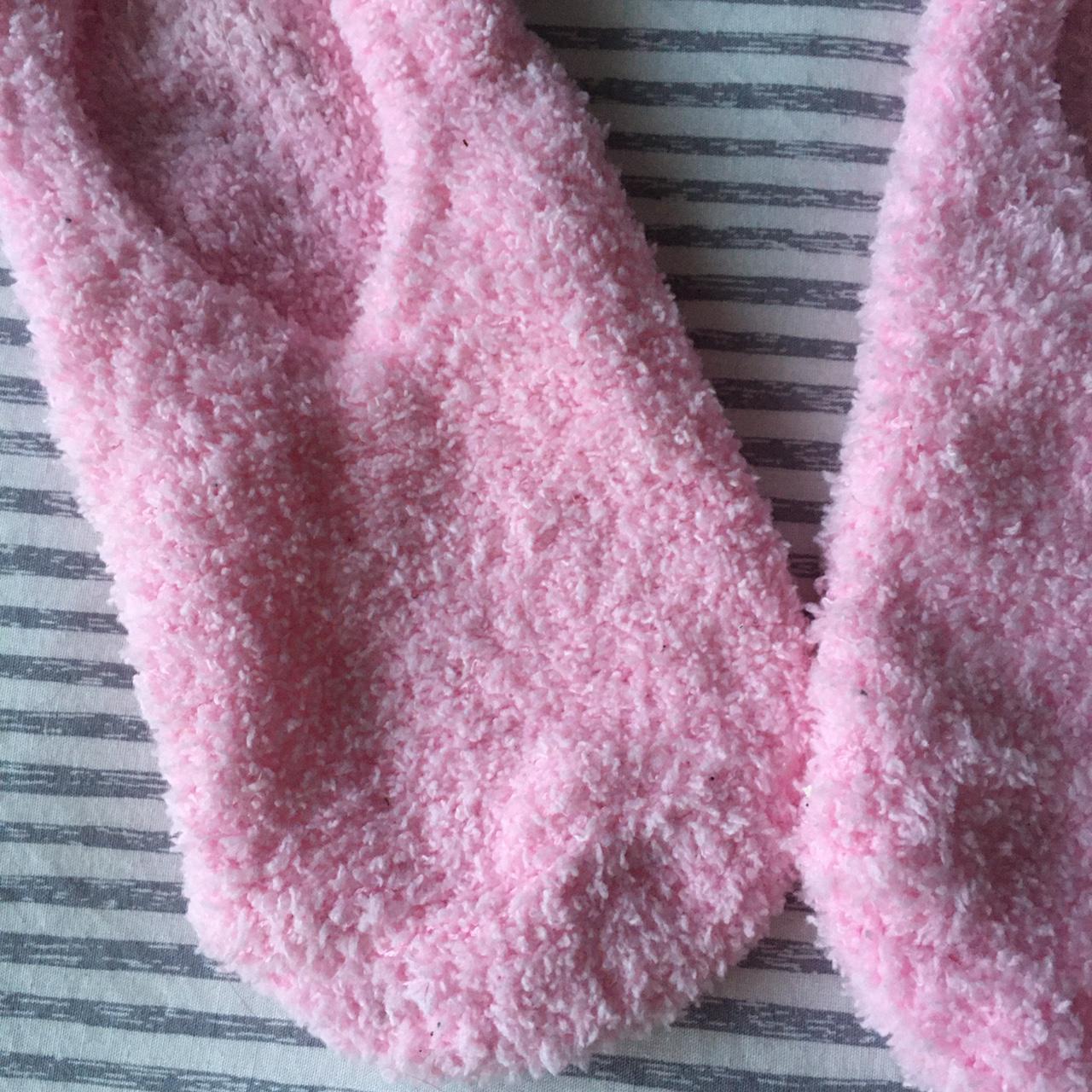 Pink slipper socks I’m size 4 Soft and pink Grips... - Depop
