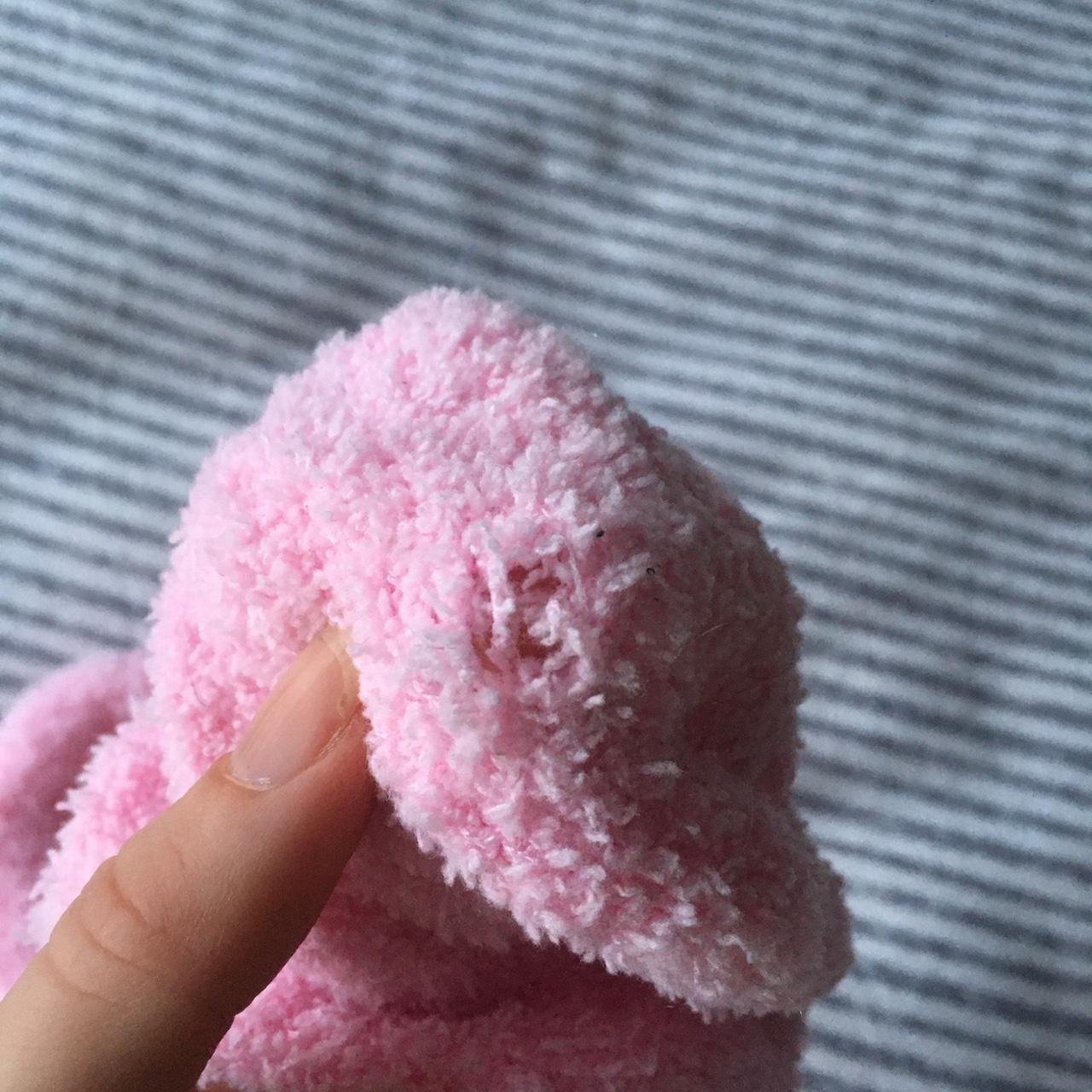 Pink slipper socks I’m size 4 Soft and pink Grips... - Depop