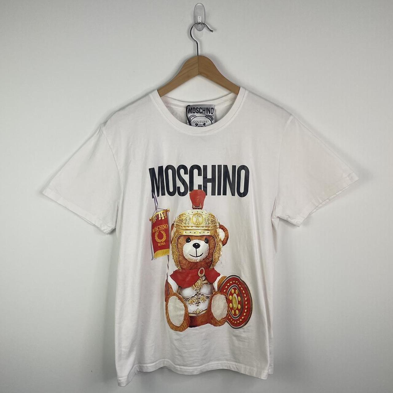 MOSCHINO COUTURE Roman Teddy Bear T-shirt Size XXL... - Depop