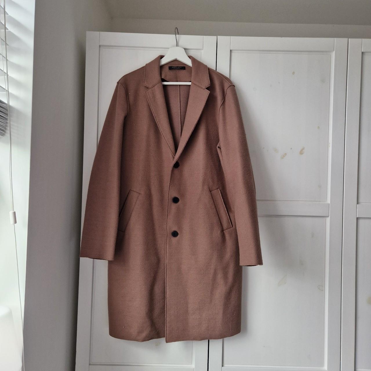 ZARA man unstructured coat Beige Good condition but... - Depop