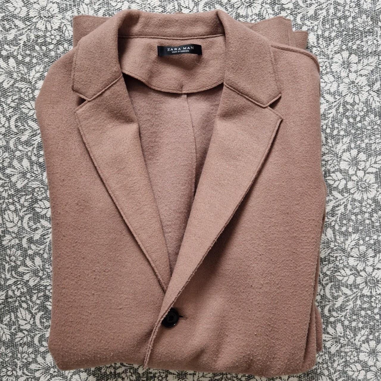 ZARA man unstructured coat Beige Good condition but... - Depop