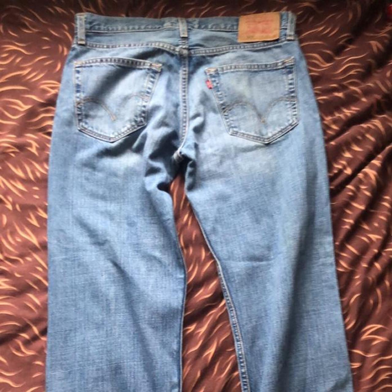 Levi’s blue low rise straight 529 32”... - Depop