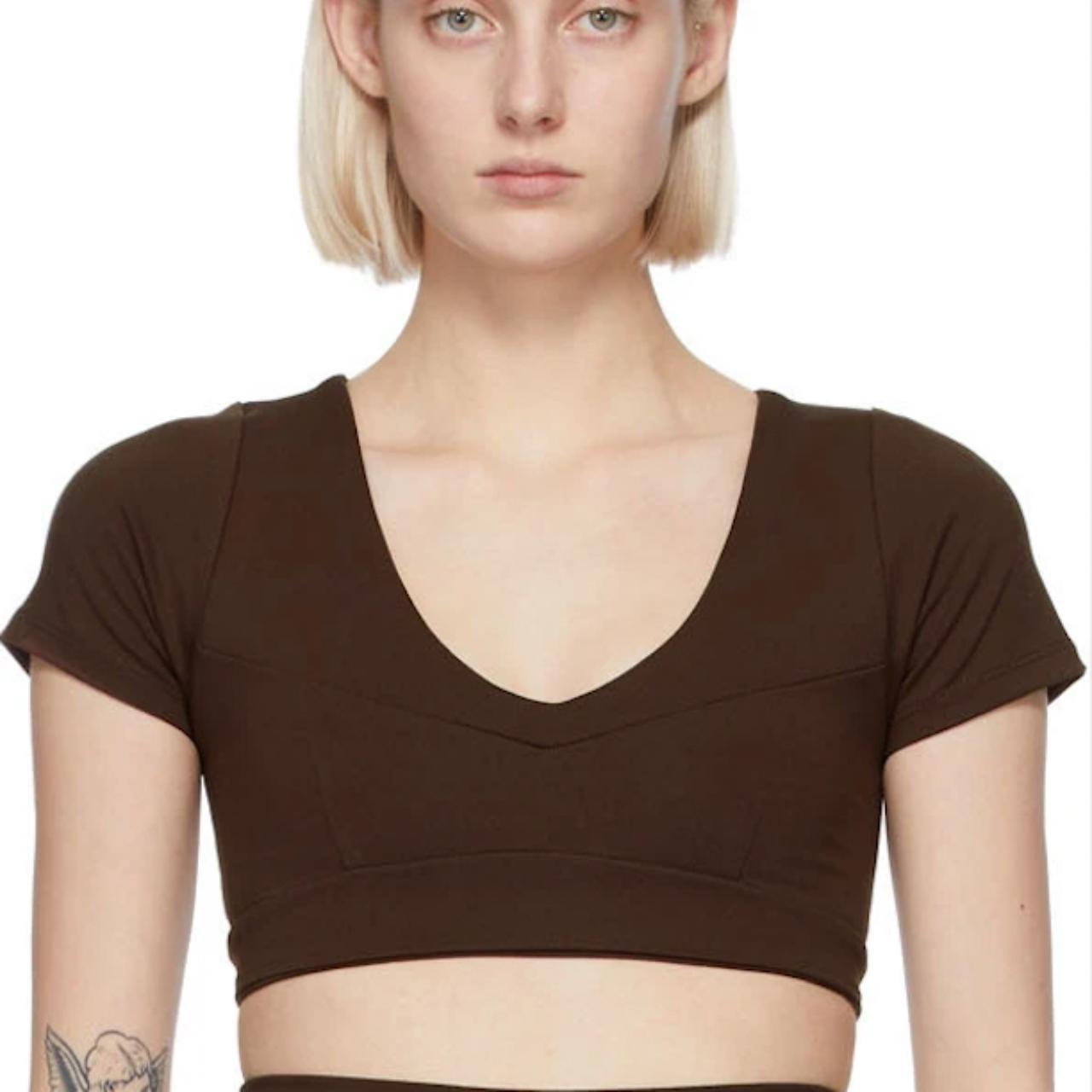 Live the Process cap sleeve bra top size M, worn... - Depop