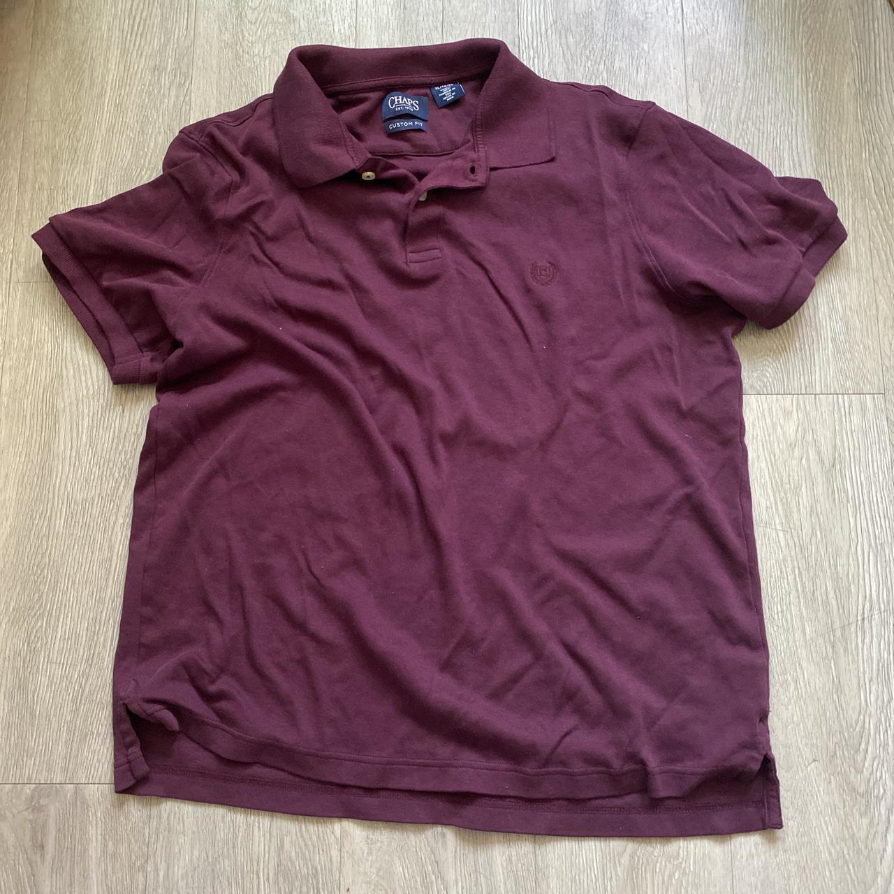 Chaps Men's Burgundy Polo-shirts | Depop