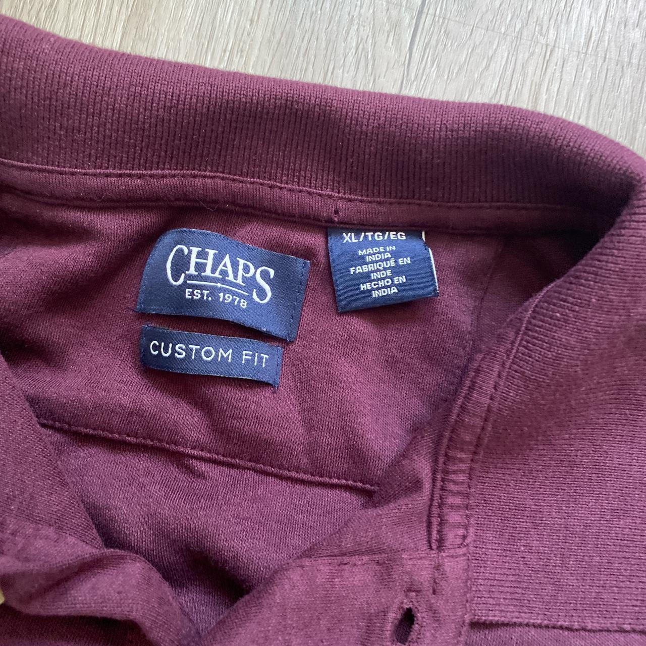 Chaps Men's Burgundy Polo-shirts | Depop
