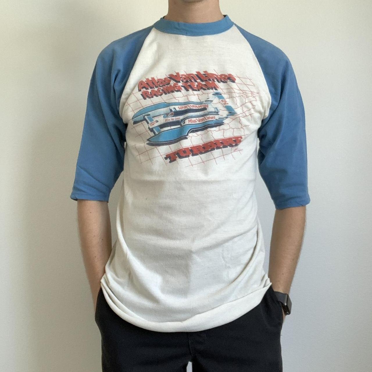 Vintage Atlas Van Lines Racing Team Turbirt -... - Depop