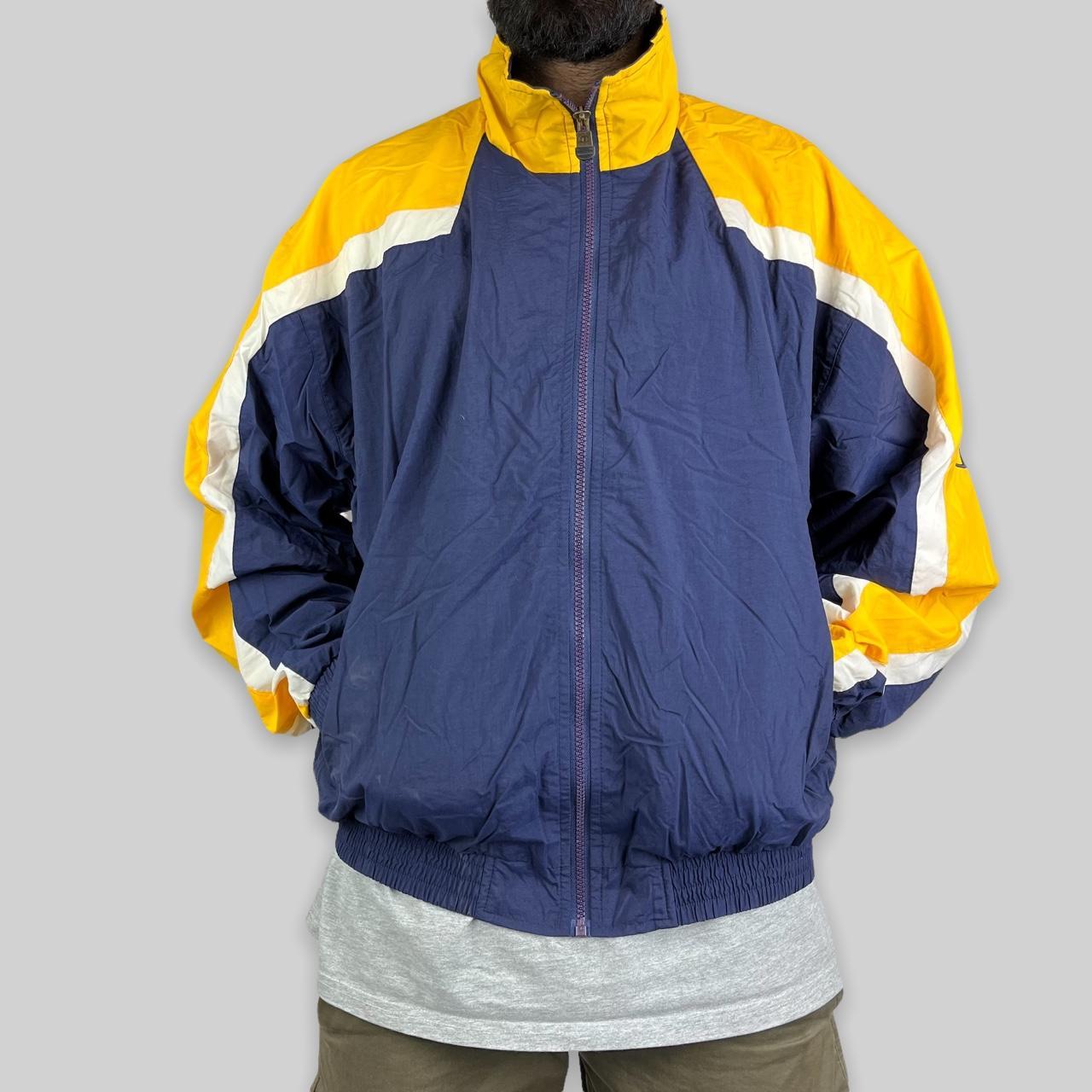 CHAMPION COLLEGIATE NYLON TRACK JACKET ZIP UP... - Depop