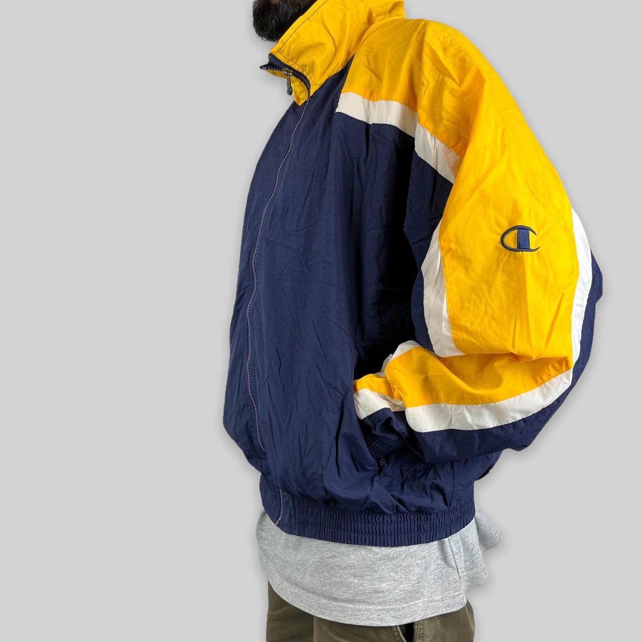 CHAMPION COLLEGIATE NYLON TRACK JACKET ZIP UP... - Depop