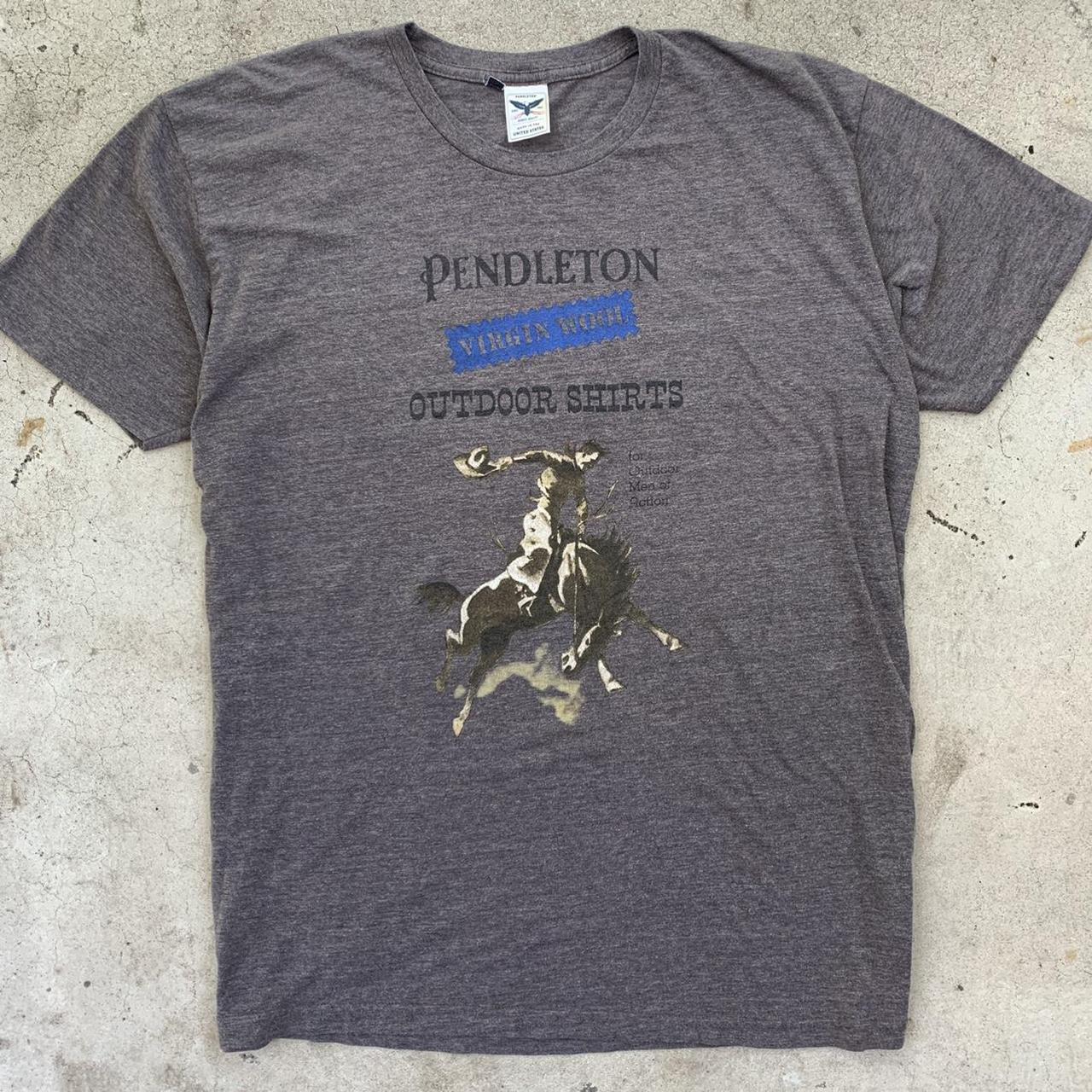 Vintage 90s Pendleton brand virgin wool outdoor... - Depop