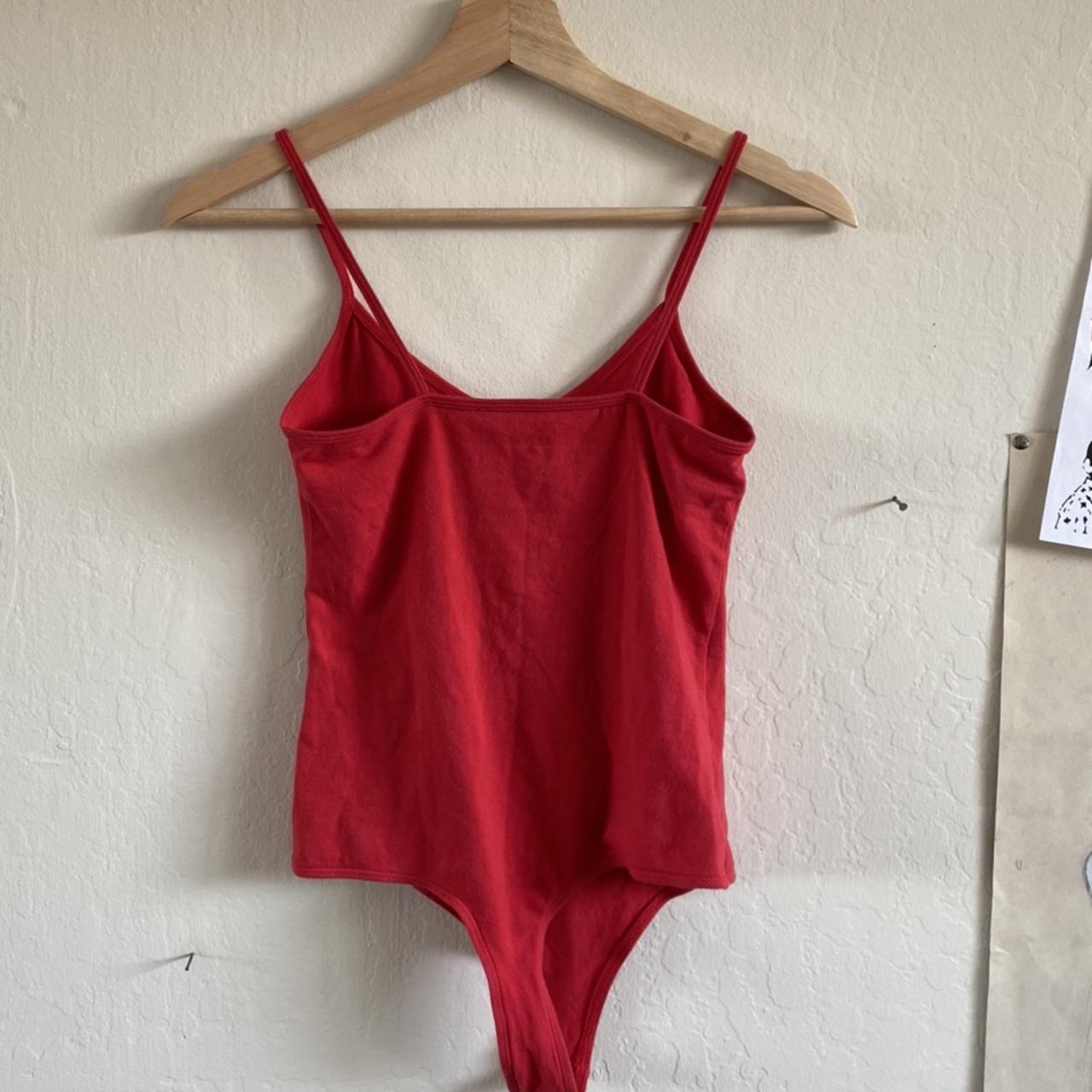 pacsun basics red bodysuit. so comfy & perfect... - Depop