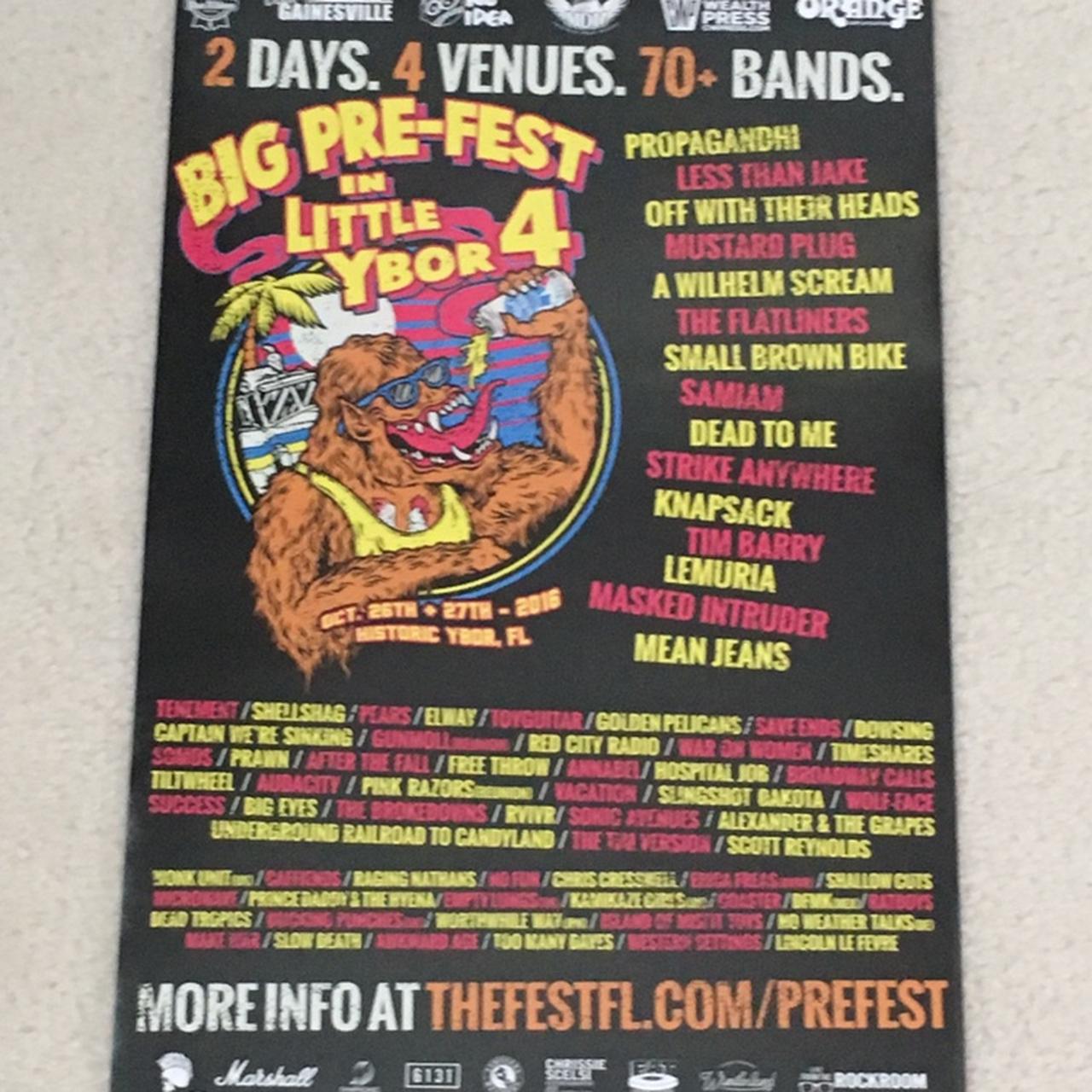 PRE-FEST 4 silkscreen printed poster. Also willing... - Depop
