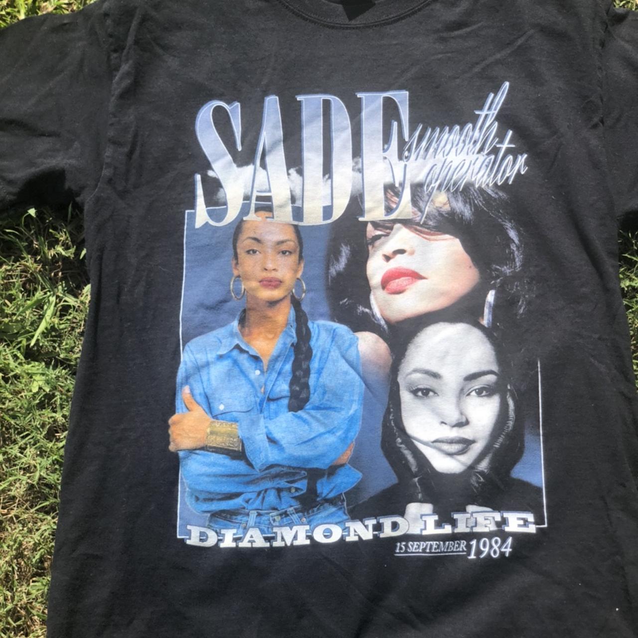 Vintage Sade 1984 diamond life T-shirt - Depop