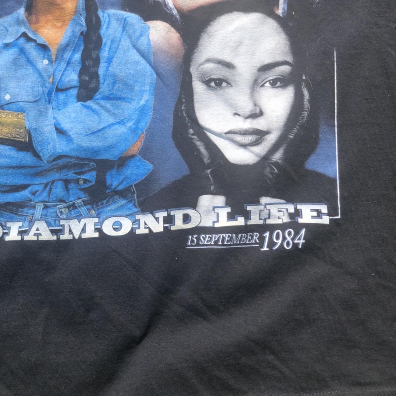 Vintage Sade 1984 diamond life T-shirt - Depop