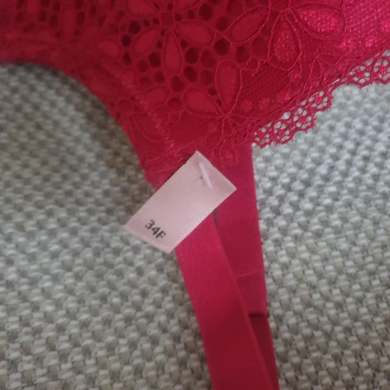 BOUX AVENUE red bra size 34F, perfect condition - Depop