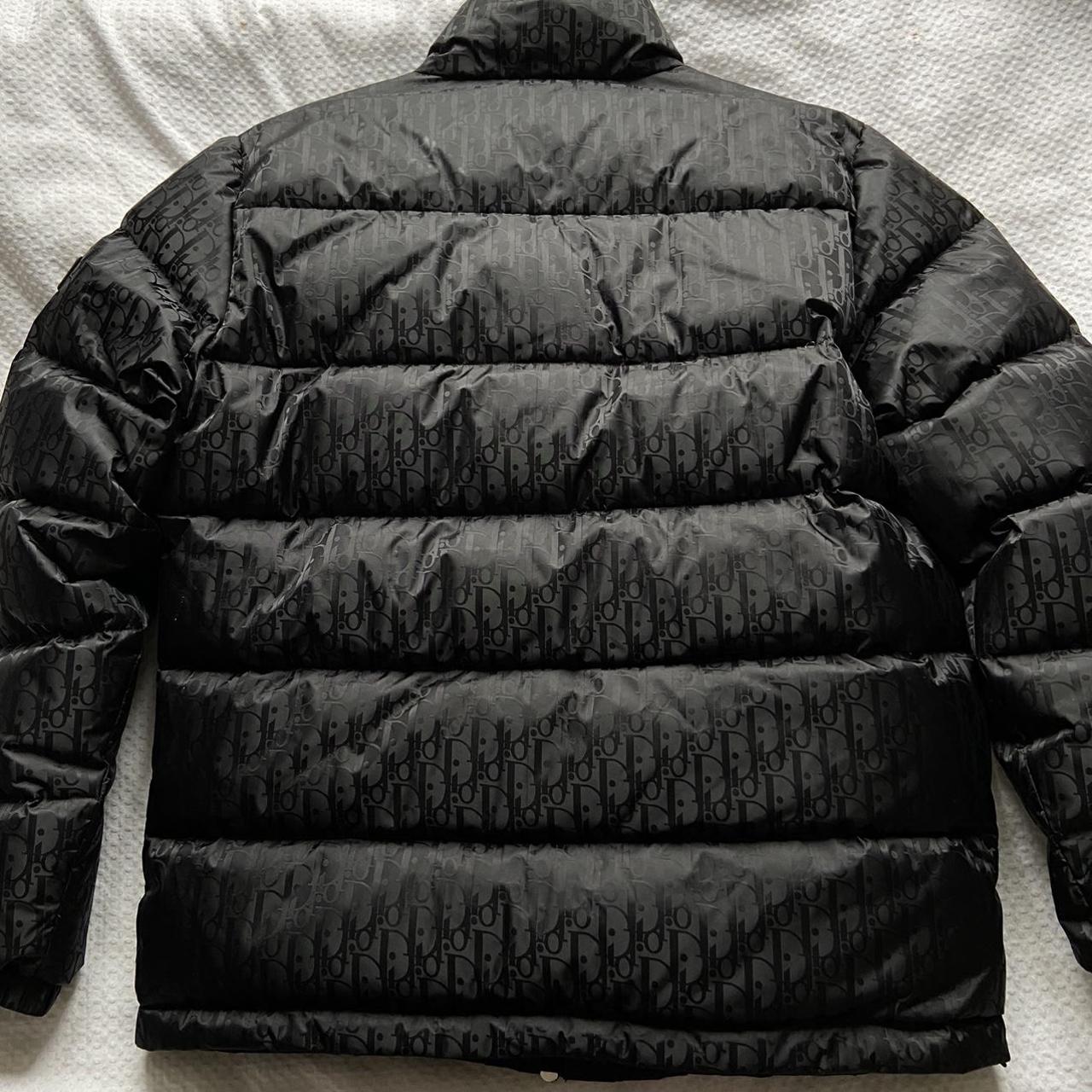 DIOR Oblique Down Jacket (Black Nylon Jacquard) I... - Depop