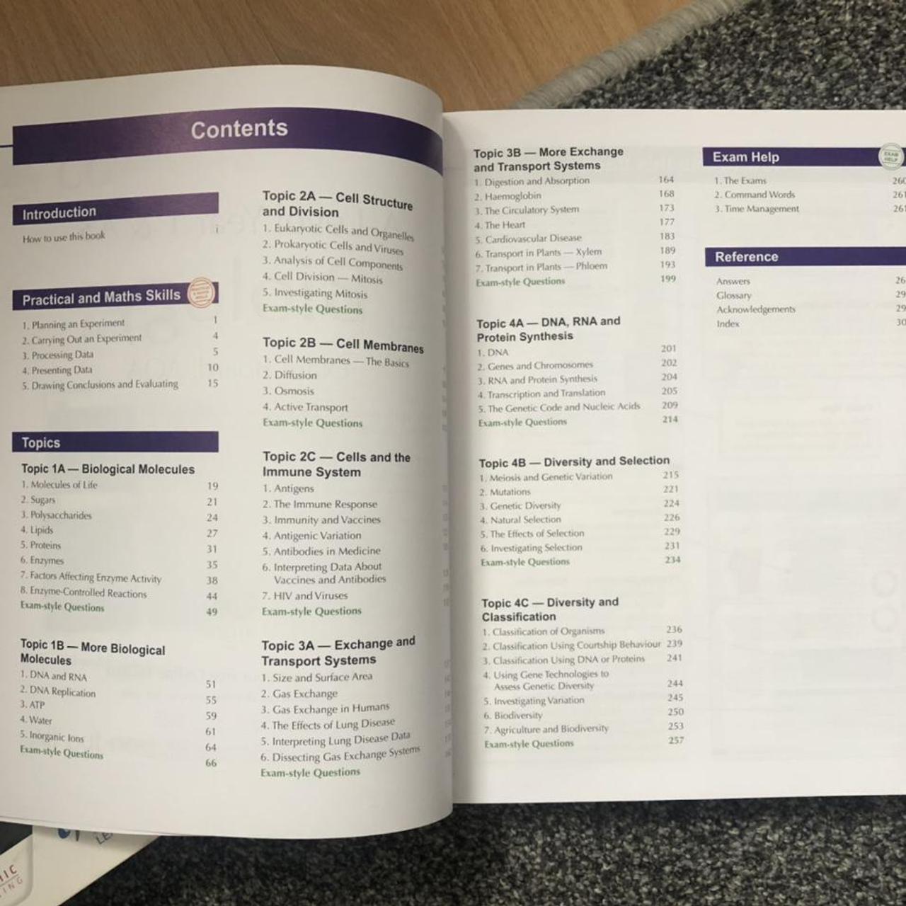 Cgp alevel biology year 1 and as biology textbook/... - Depop