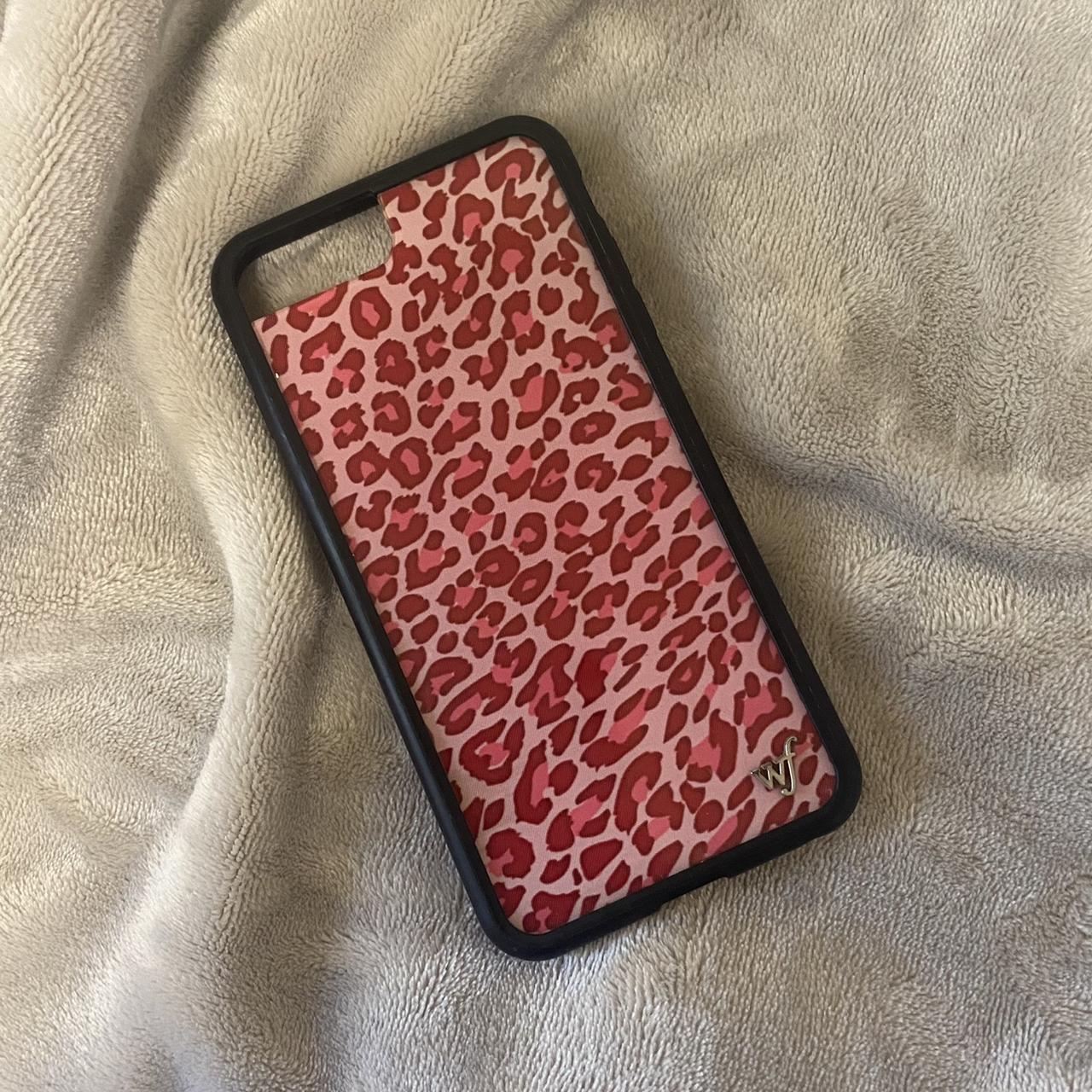pink cheetah/leopard print wildflower case, for... - Depop