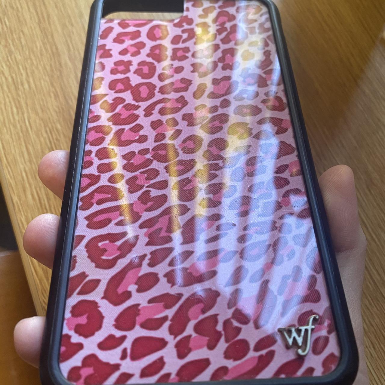 pink cheetah/leopard print wildflower case, for... - Depop
