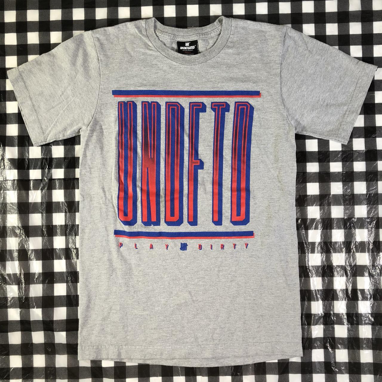 Undefeated Men's Grey T-shirt | Depop