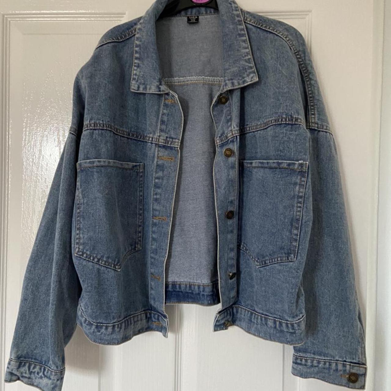 Shein oversized denim jacket size XS. Worn but still... - Depop