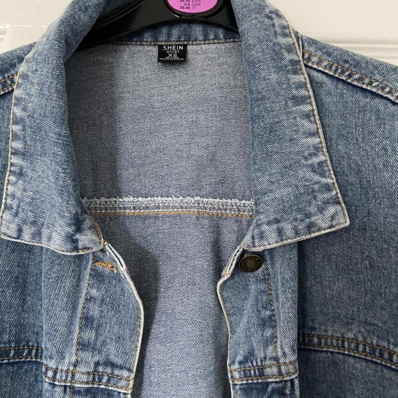 Shein oversized denim jacket size XS. Worn but still... - Depop