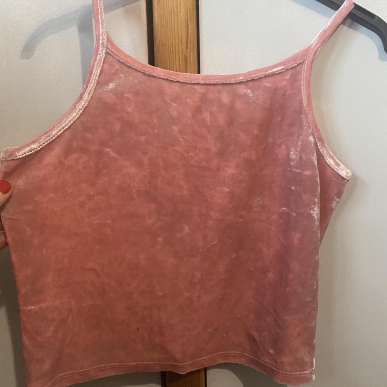 💕Matalan Pink Velvet Cropped Cami Top 💕Such a cute... - Depop