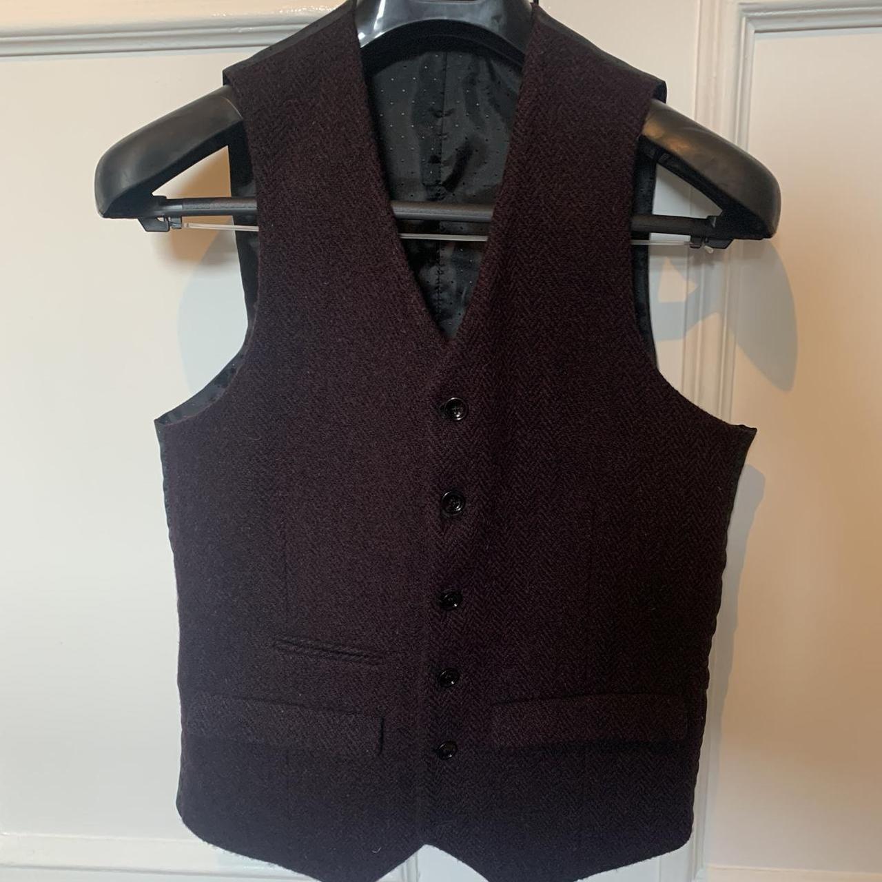 Lovely ASOS waistcoat made with proper Harris Tweed... - Depop