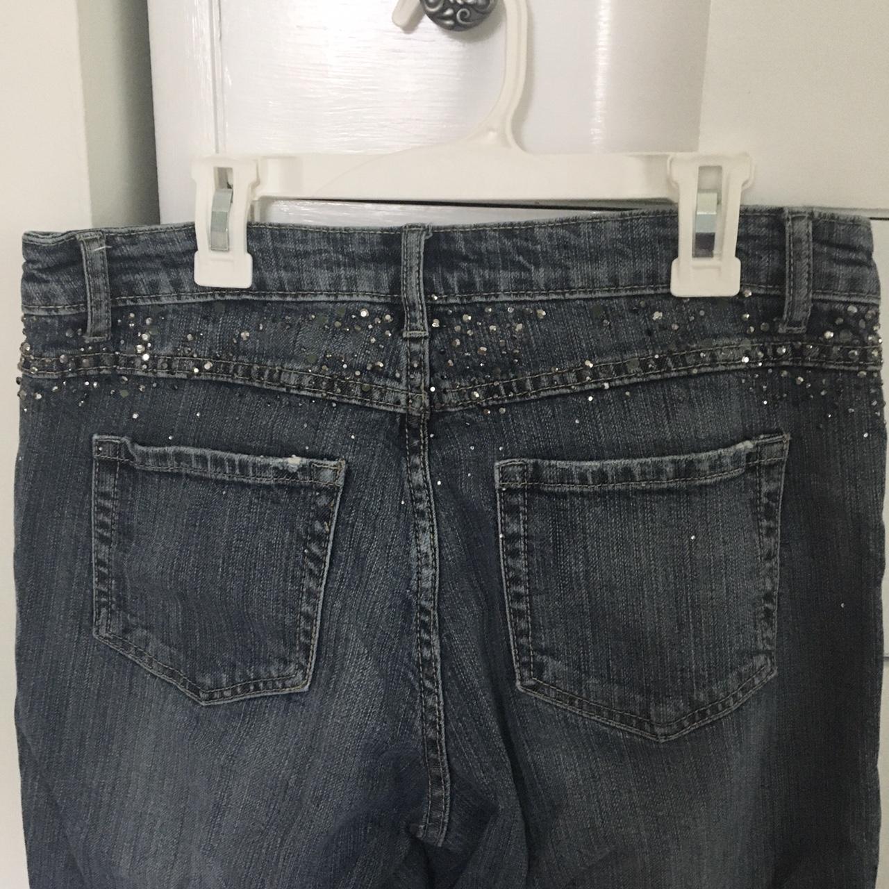 RARE VINTAGE BEDAZZLED BOOTCUT JEANS! would love to... - Depop
