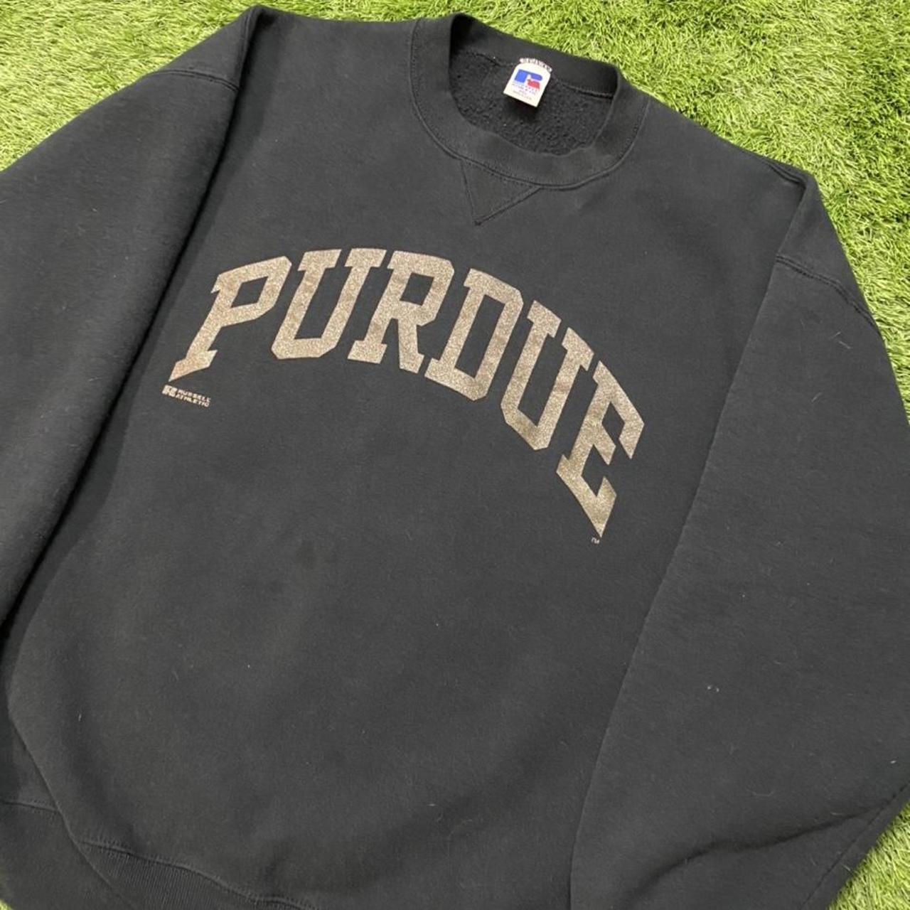 Vintage Purdue University Crewneck! Russell Athletic... - Depop