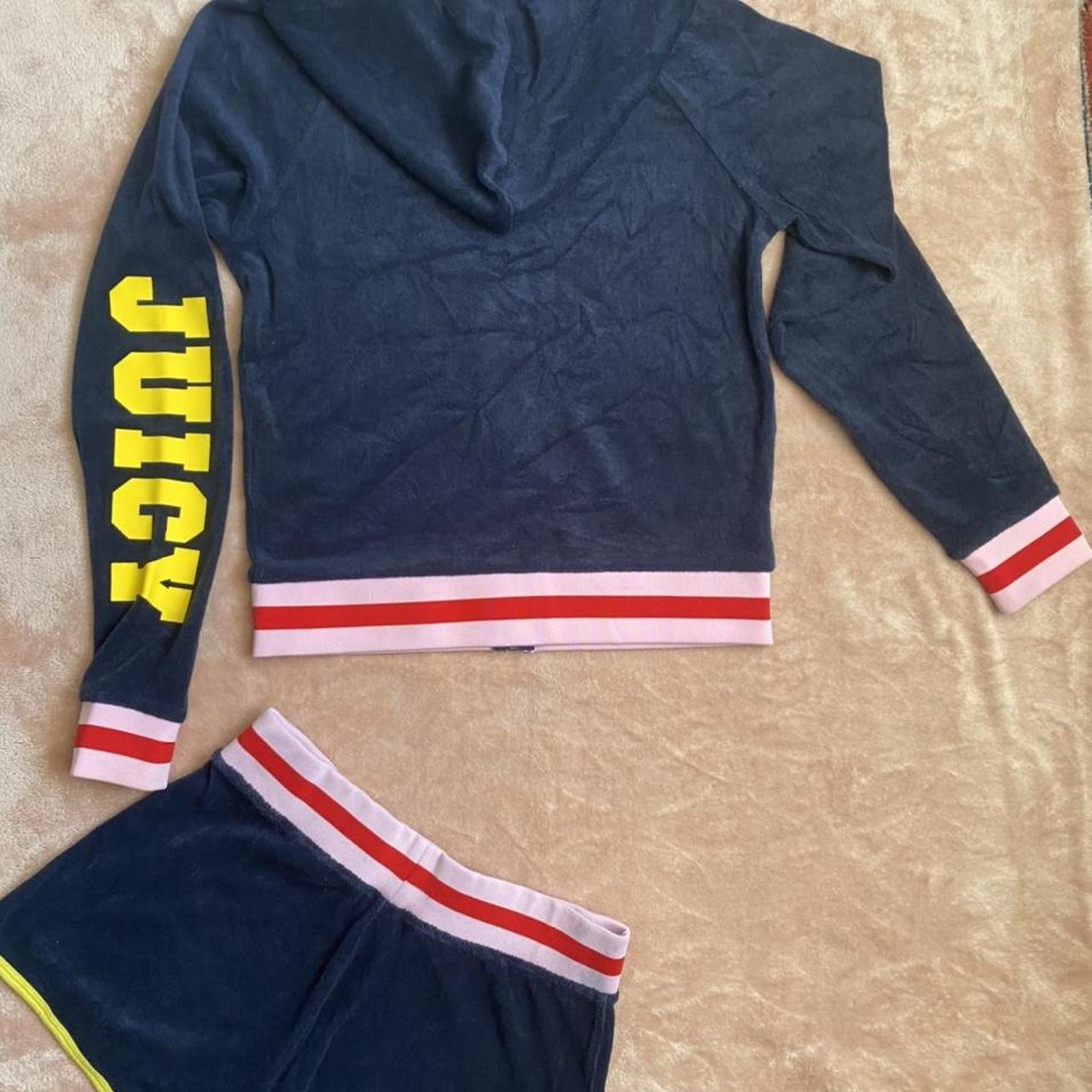 Juicy Couture Shorts And Hoodie Towelling Depop