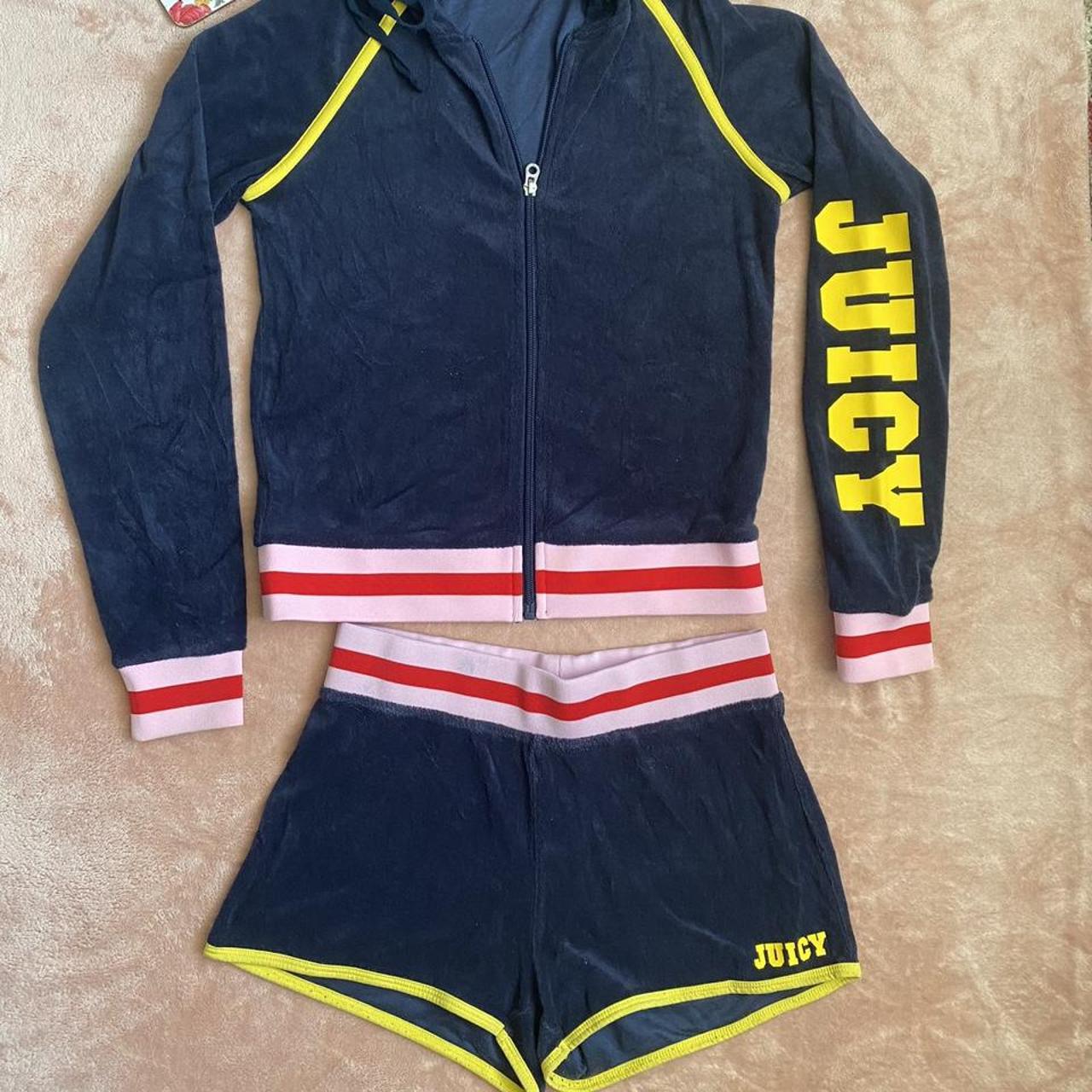 Juicy Couture Shorts And Hoodie Towelling Depop