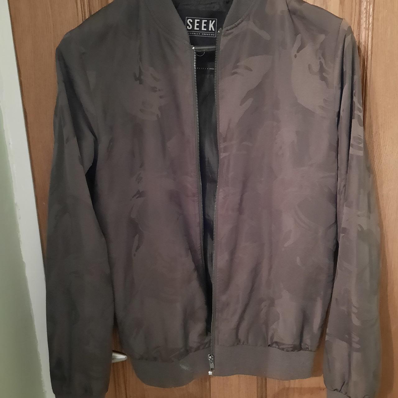Camo Seek Bomber jacket - Size Medium - Depop