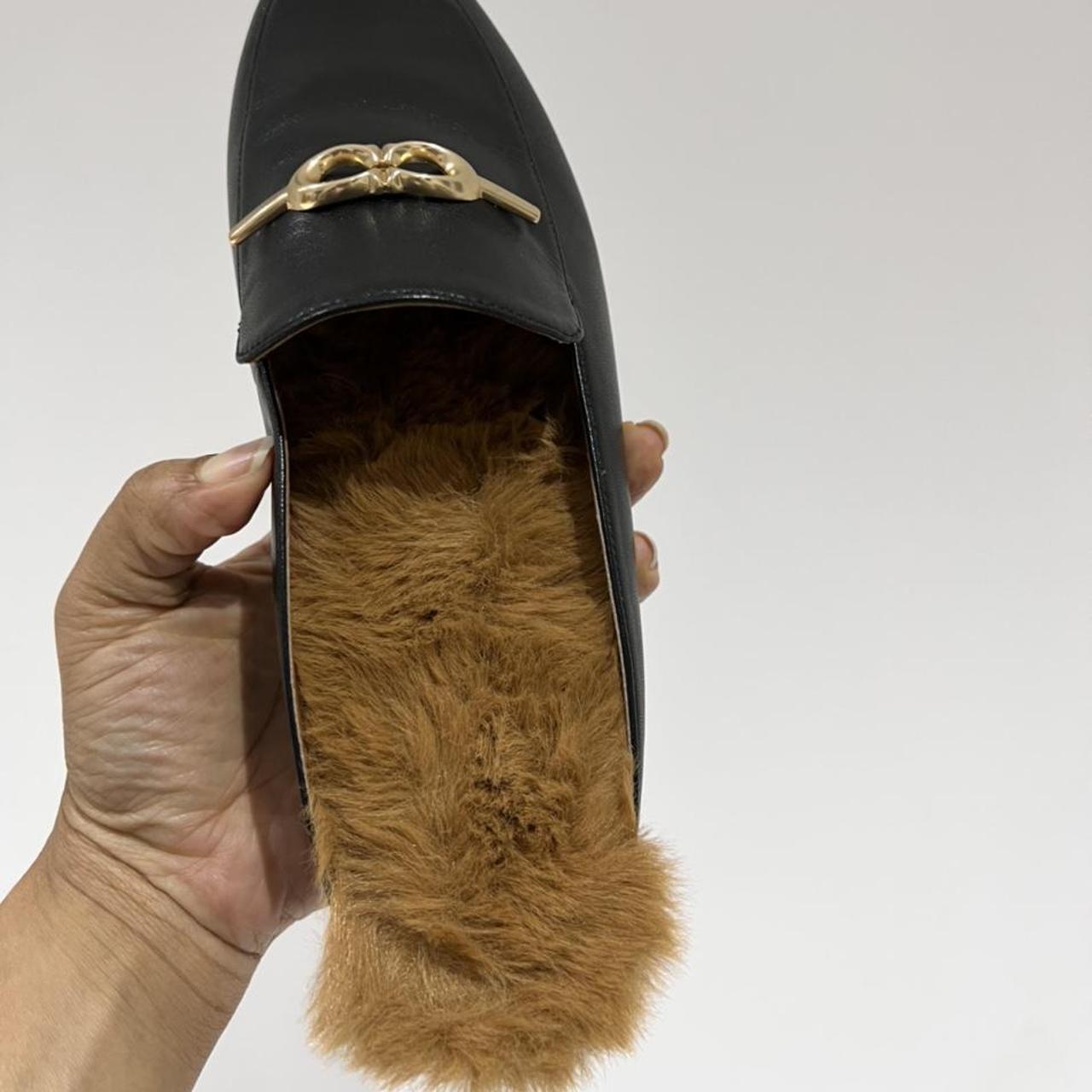 Coach Women's Tan and Black Mules | Depop