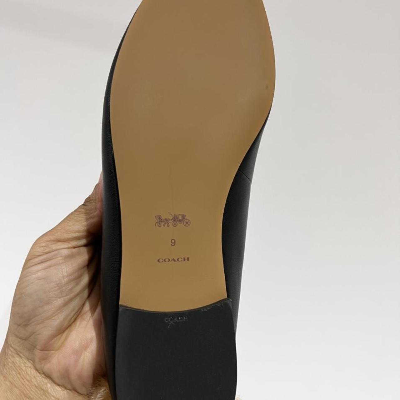 Coach Women's Tan and Black Mules | Depop