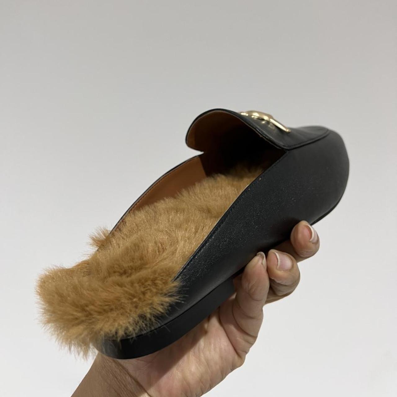 Coach Women's Tan and Black Mules | Depop