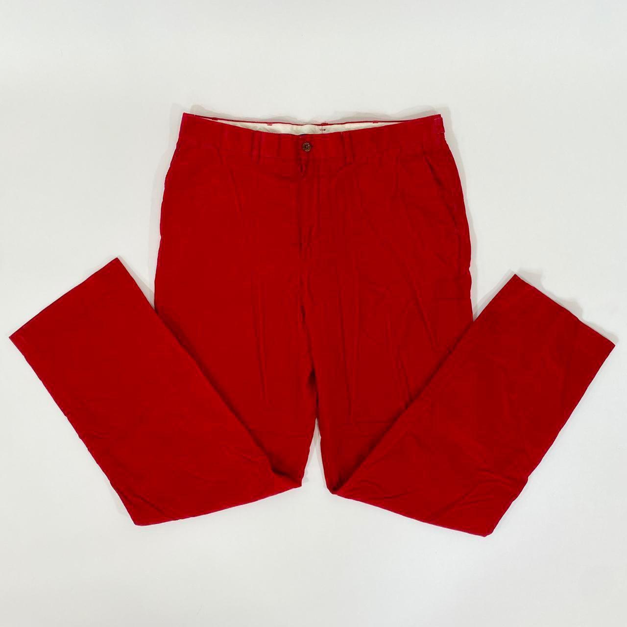 Vintage red Polo corduroy trouser dress pants 80s... - Depop